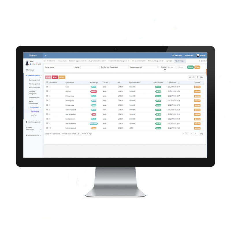 IoT Bluetooth Gateway Management System Software - Skylab