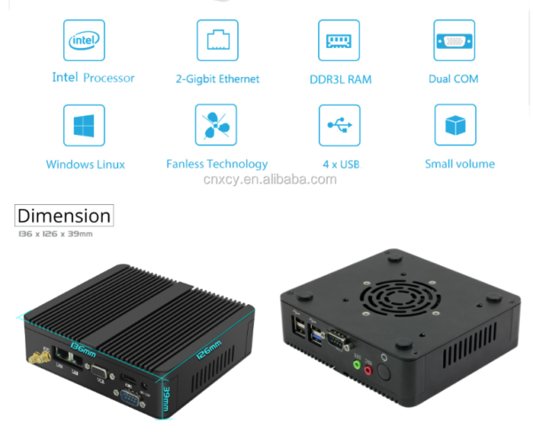 UWB Positioning Engine Server Small Industrial Computer VDI-35